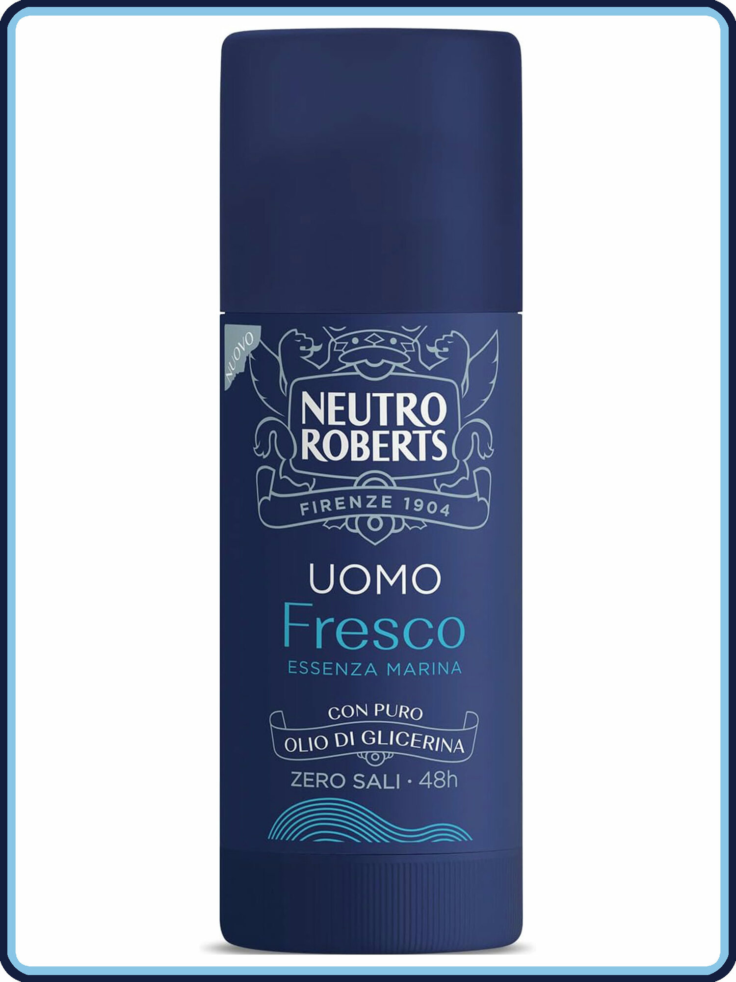 Дезодорант стик мужской Neutro Roberts UOMO Fresco Marine Essence Морская свежесть, 40 мл