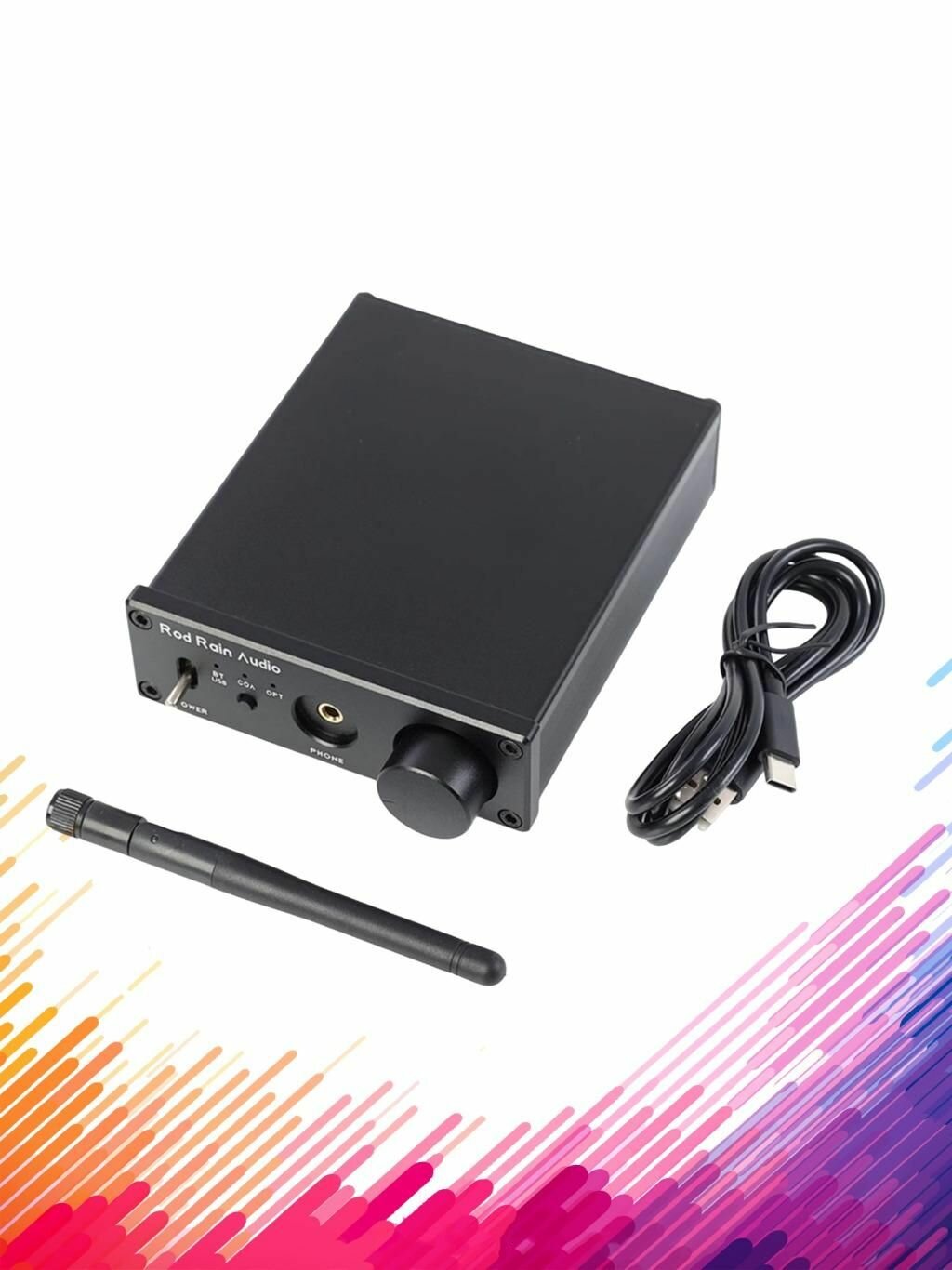 Студийное беспроводное декодирование звука с поддержкой aptX, UHD, LDAC, BLE5.4, металлический корпус, HiRes для потоков