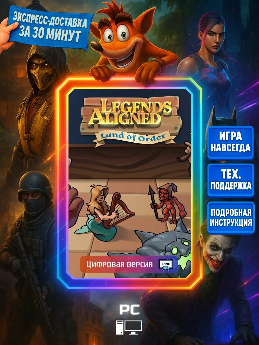 Legends Aligned: Land of Order PC Цифровая версия игры | Доставка на почту