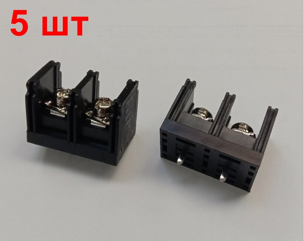 Клеммник барьерный на плату 5 шт. 2 конт. TA7-BM10-02
