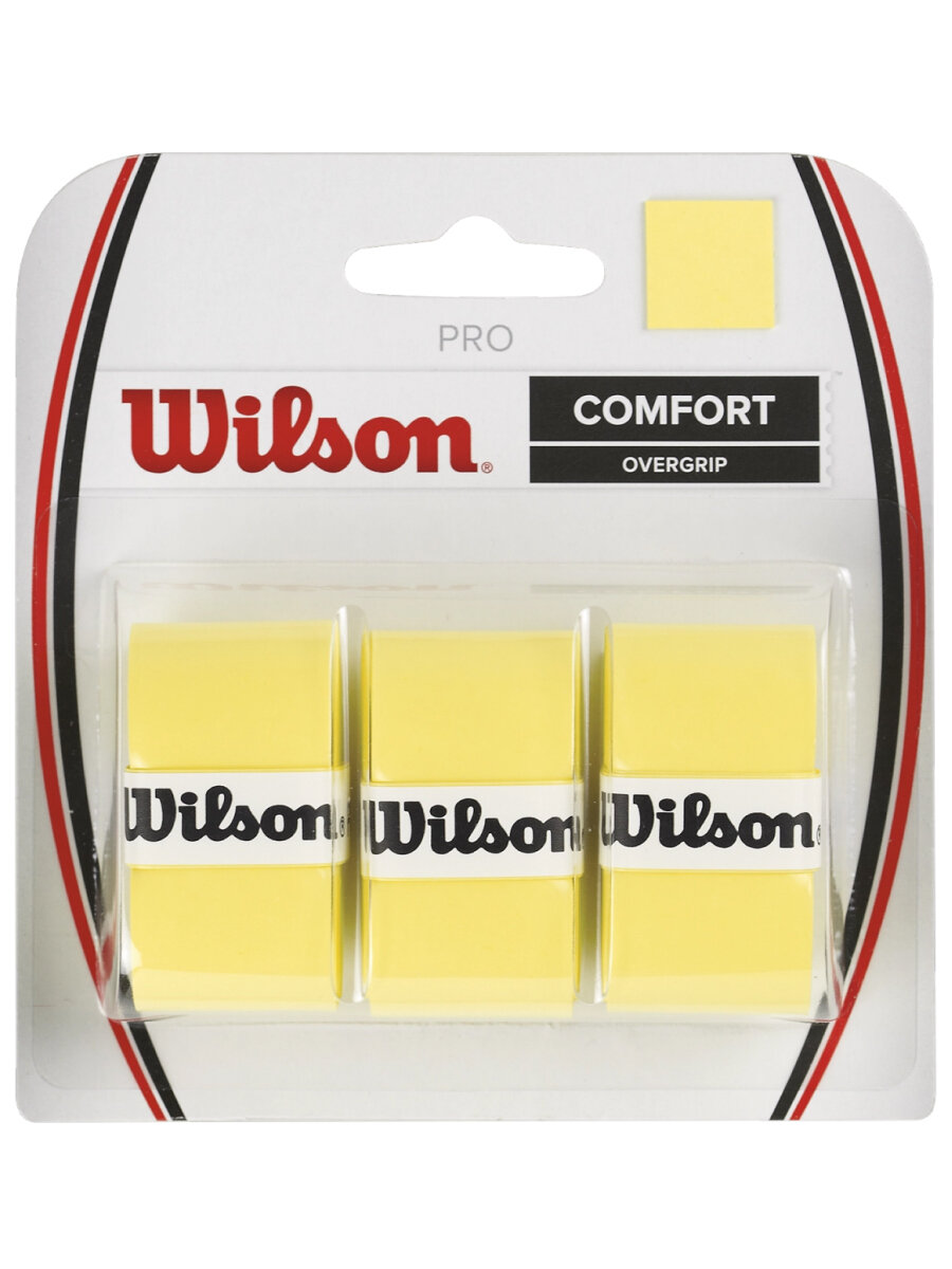 Обмотка для ручки Wilson Overgrip Pro Comfort x3, цвет Yellow