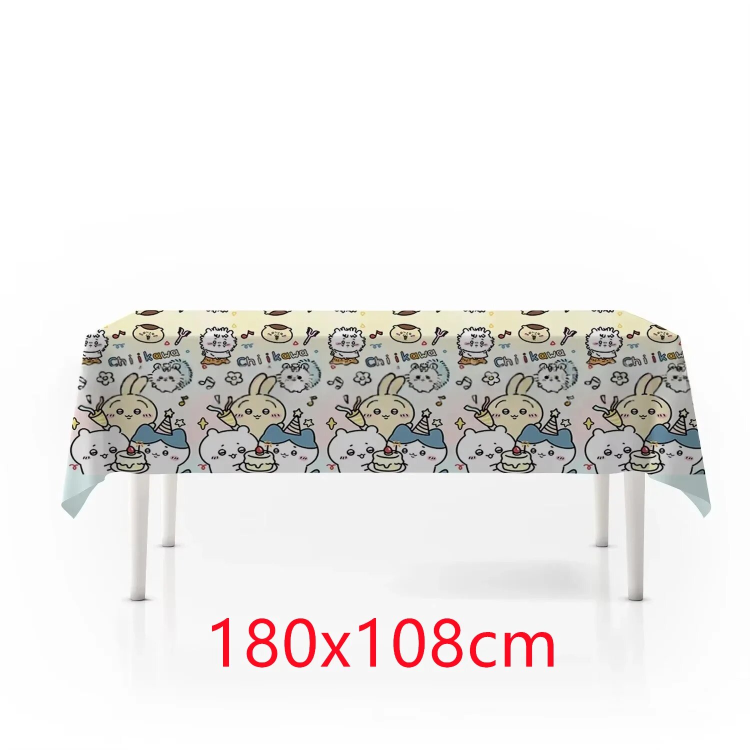 Тканевая скатерть Chiikawa 180x108 см, цвет 1pcs tablecloth