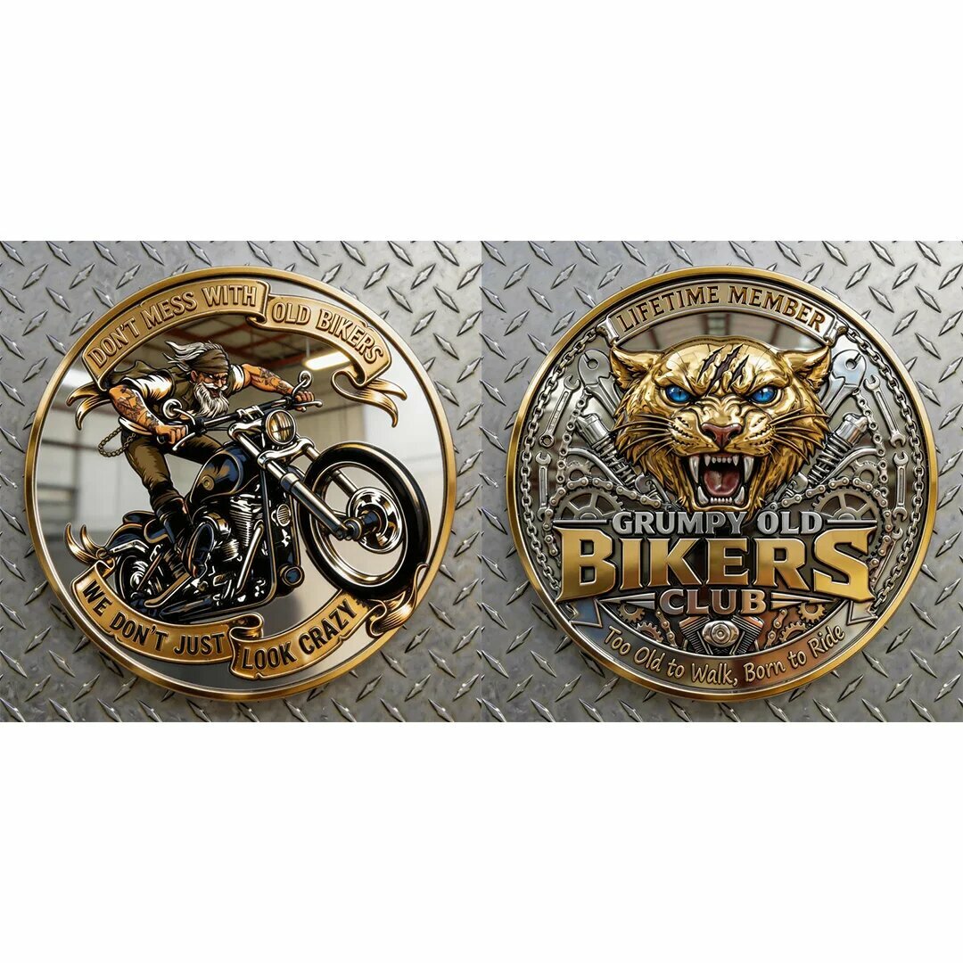 Памятная монета "Grumpy Old Bikers Club"