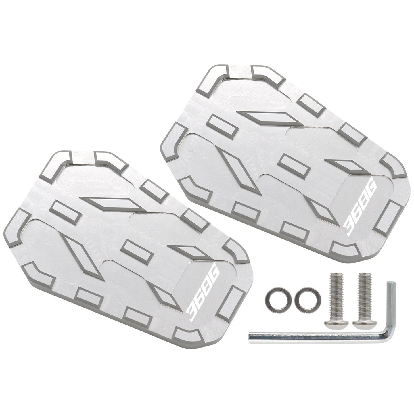 Мото подножки передние Silver для Zontes 368G 2024-2026