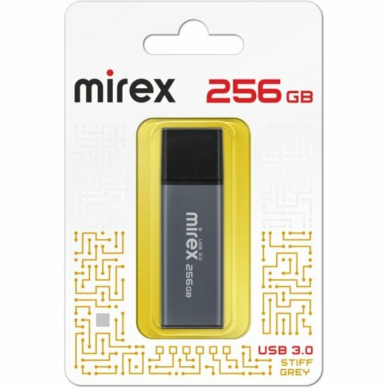 Флэш накопитель Mirex 256 Гб STIFF GREY USB 3.0 (13600-FM3SF256)