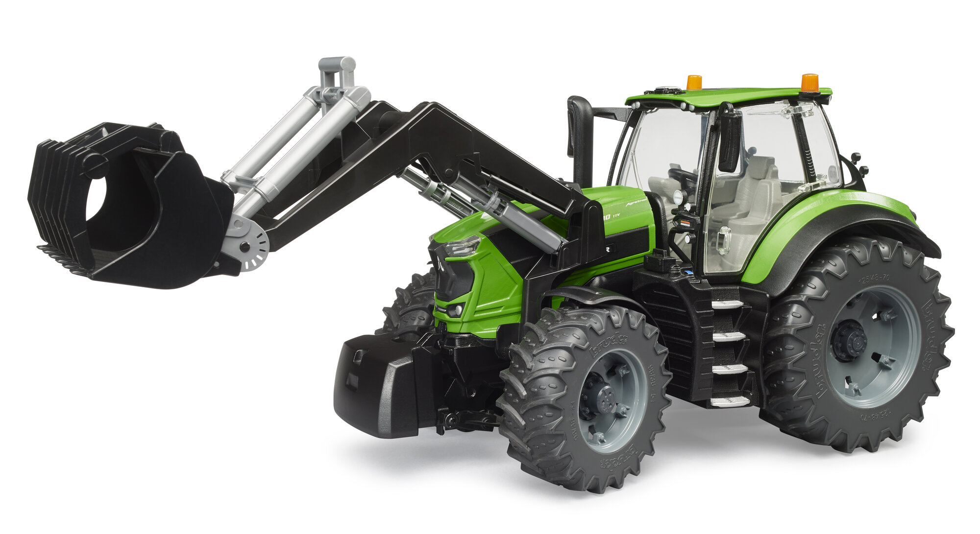 Брудер, Трактор зеленый Deutz 8280 TTV с погрузчиком, Bruder, 03-161
