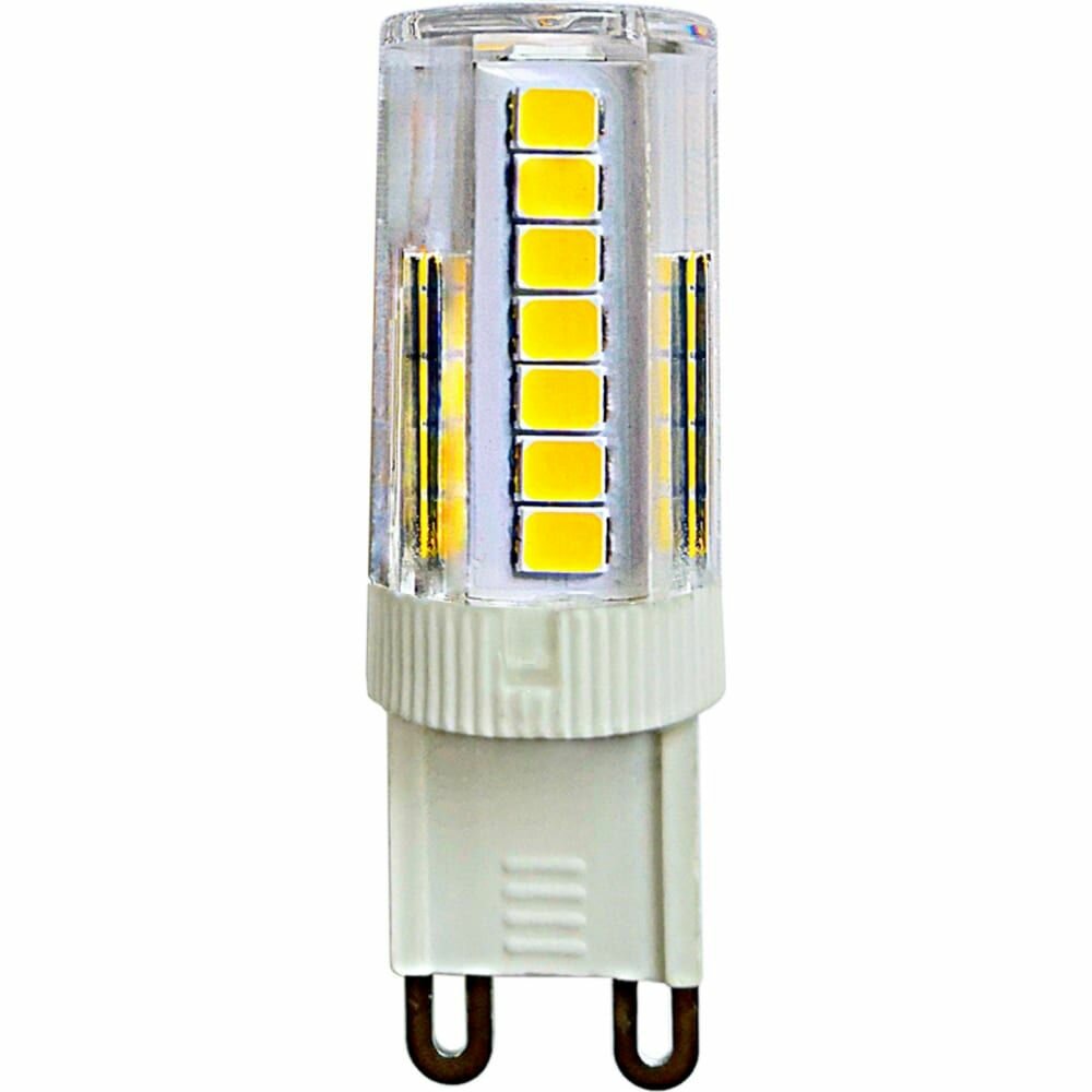 Лампа Uniel, LED-JCD-5W/4000K/G9/CL, GLZ09TR, светодиодная, прозрачная, UL-00006749