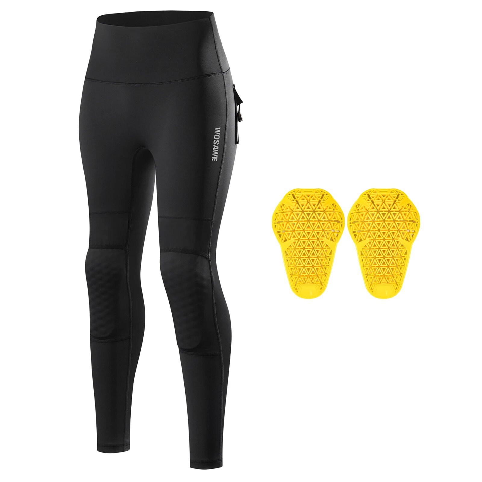 Женские мотобрюки WOSAWE, S, Black Set B