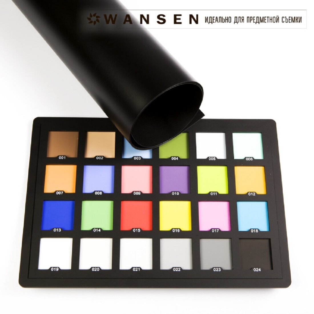 Wansen PB-0710-03 Black mat фон пластиковый черный матовый 0.7х1 м (070)