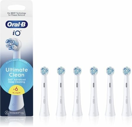 Насадка для электрической зубной щетки Oral-B iO Ultimate Clean White, унисекс, 6 шт