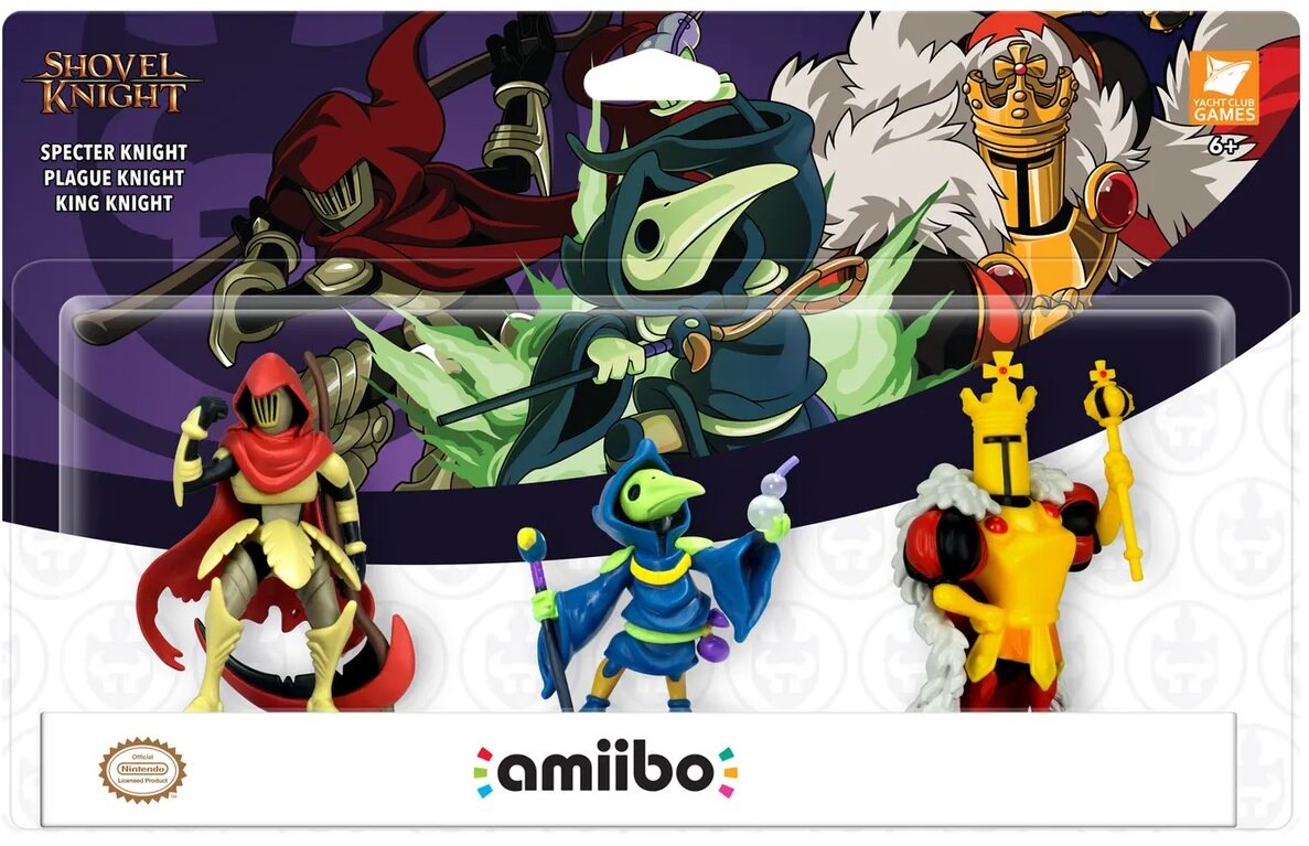 Фигурка Amiibo Specter Knight + Plague Knight + King Knight (Shovel Knight. коллекция)
