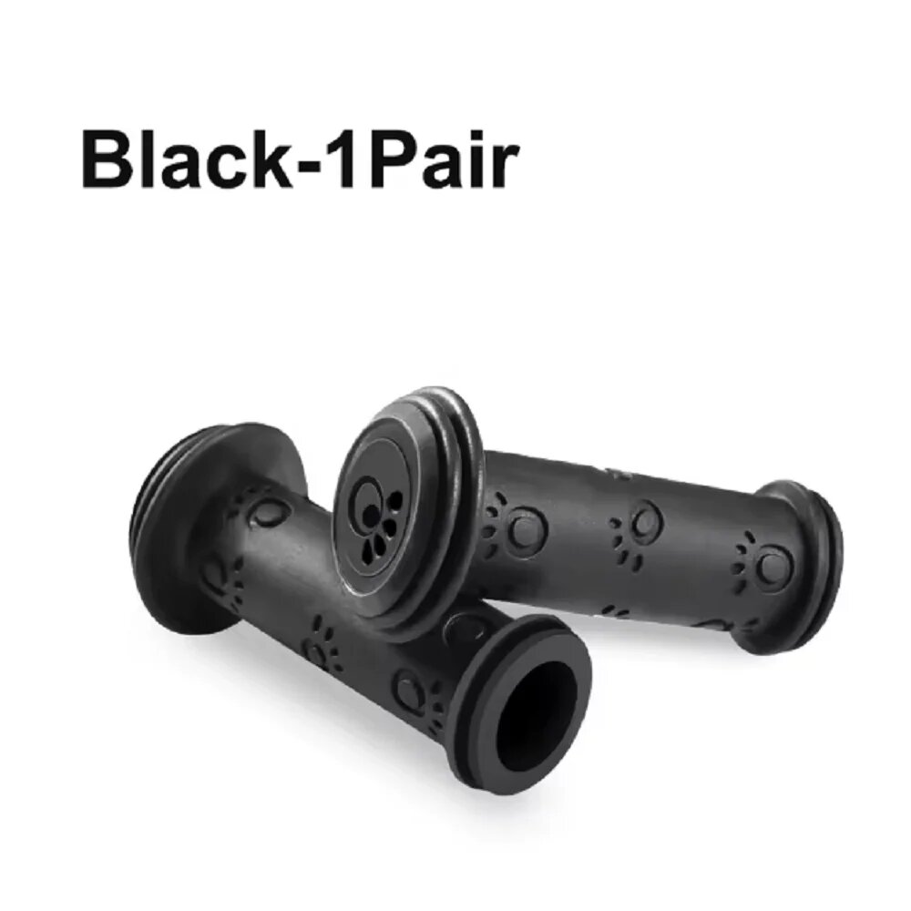 Ручки на руль велосипеда черные 22 мм, Black-1Pair
