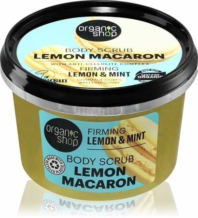 Скраб Organic Shop Lemon Macaron, 250 мл, лимонный макарон
