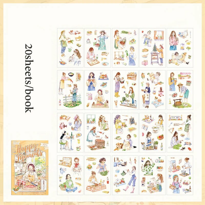 Наклейки бумажные декоративные Mr. Paper 20 шт. S31242-4