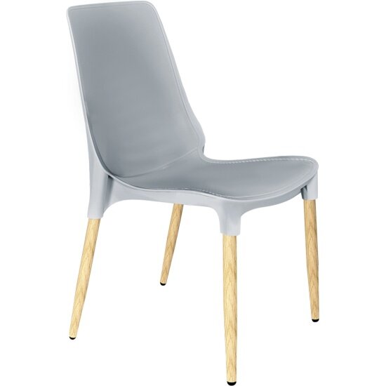 Стул Sheffilton SHT ST75/S424-C серый ral7040/светлый орех