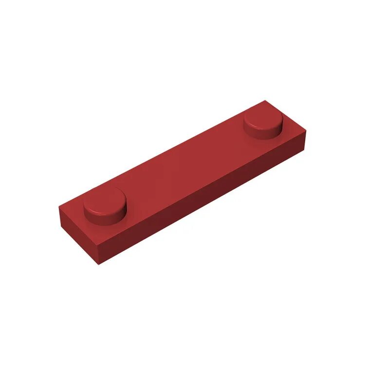 Gobricks пластиковая панель 1x4, Красный (014)
