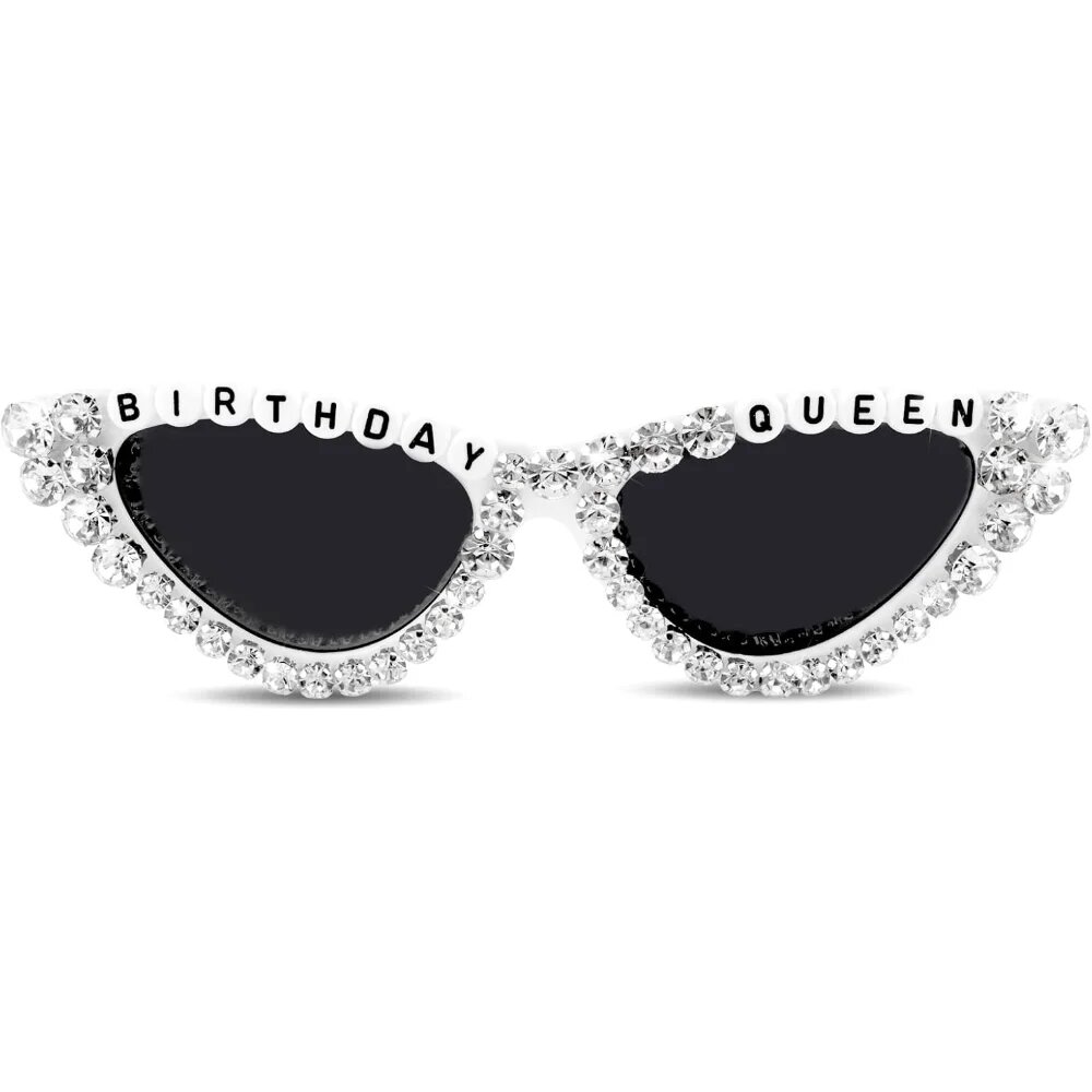 Солнцезащитные очки "Birthday Queen" с кристаллами, цвет C