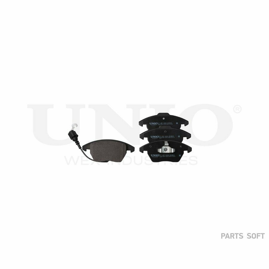 Колодки тормозные диск. передние с датчиком VW Polo V 09-, Passat B6, B7 05-, Skoda Octavia (1Z3,1Z5) UNIO BRP20066