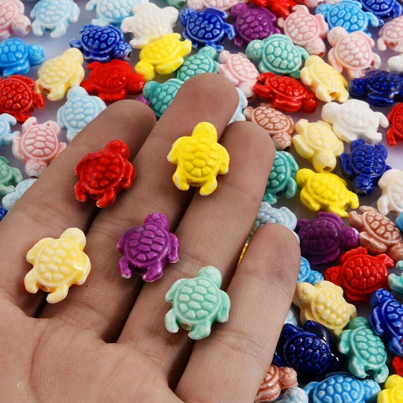 Керамические бусины морские ракушки 10/30/50 шт. 30pcs, M643