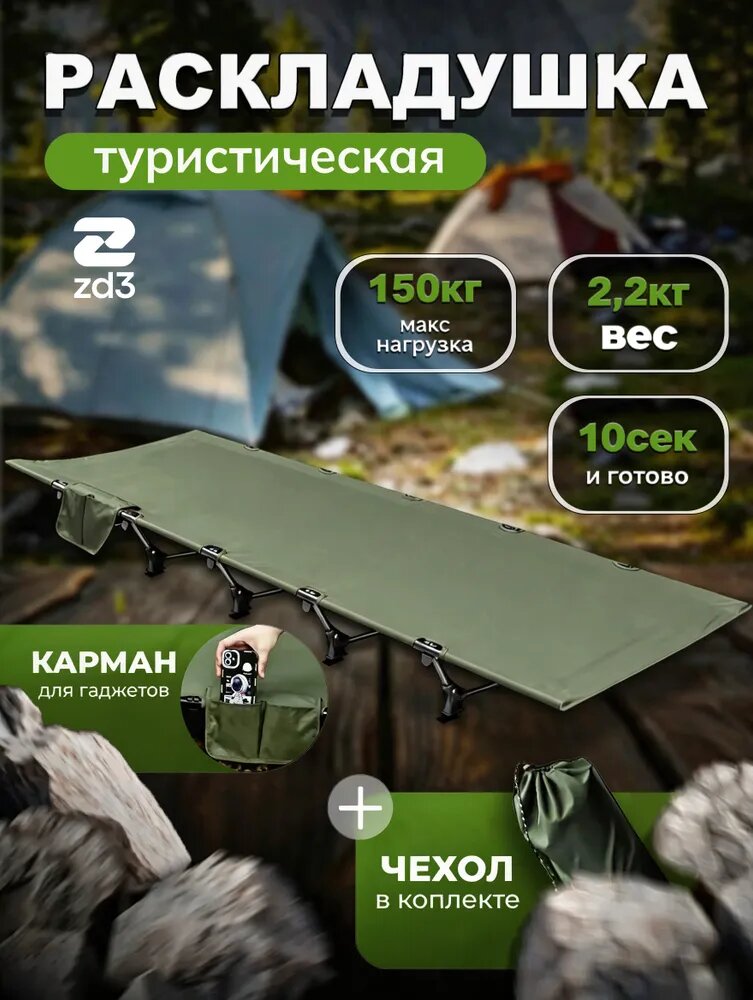 Кровать раскладная туристическая