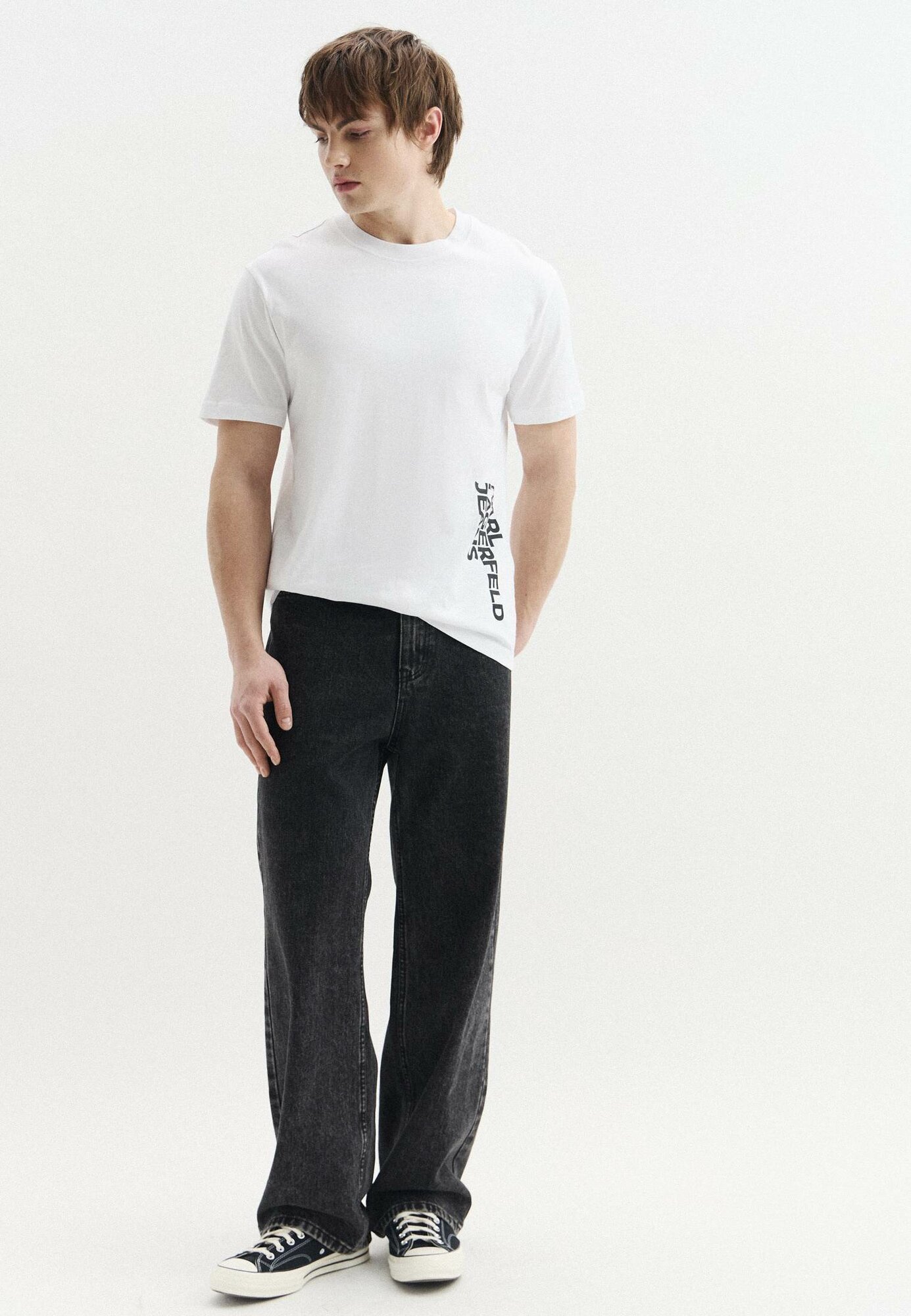 Футболка KARL LAGERFELD JEANS, размер M, белый — фото 1