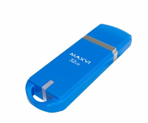 USB Flash Maxvi P3, 32 Гб, голубой, [FD32GBUSB20C10P3]