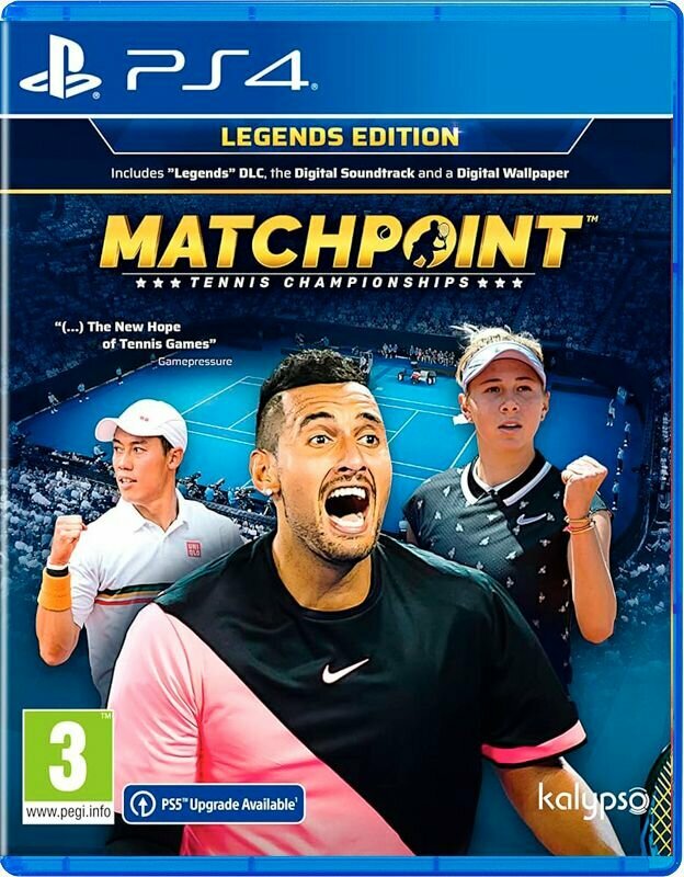 Игра Matchpoint: Tennis Championship. Legend Edition (русские субтитры) для PS4