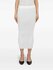 Юбка AMOMENTO Knitted midi skirt, размер 40, бежевый/белый