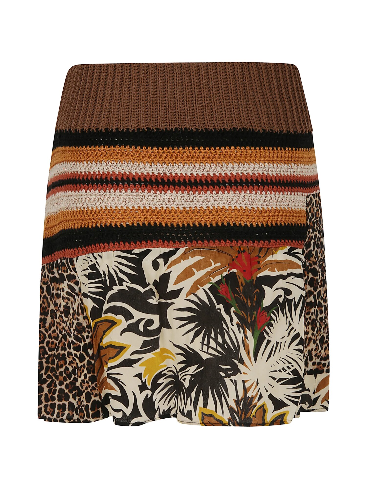 Юбка ANJUNA Crochet-knit patchwork skirt, размер 44 — фото 1