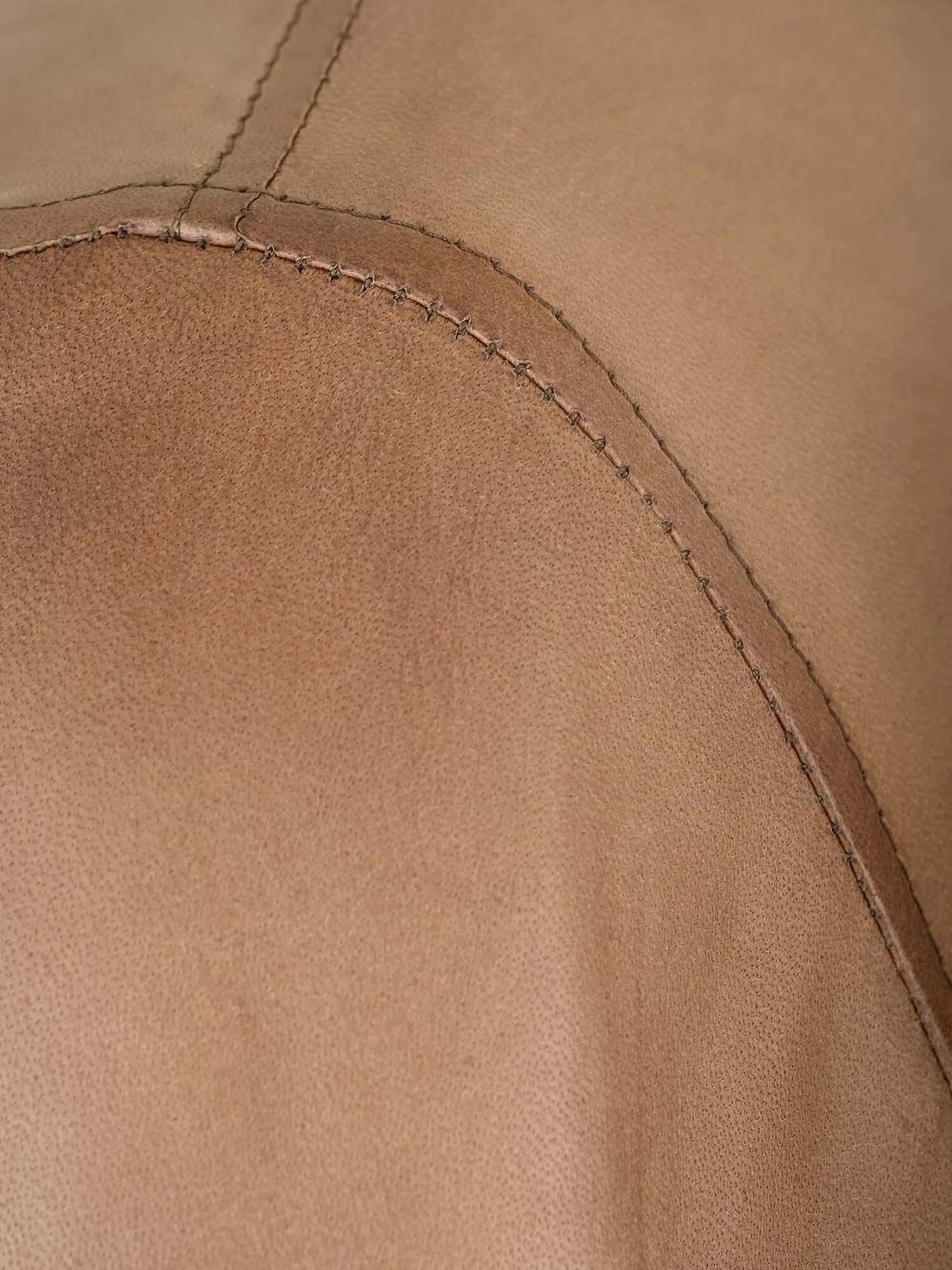 Куртка al duca d'aosta Padded zip-up leather jacket, размер 50, brown — фото 1