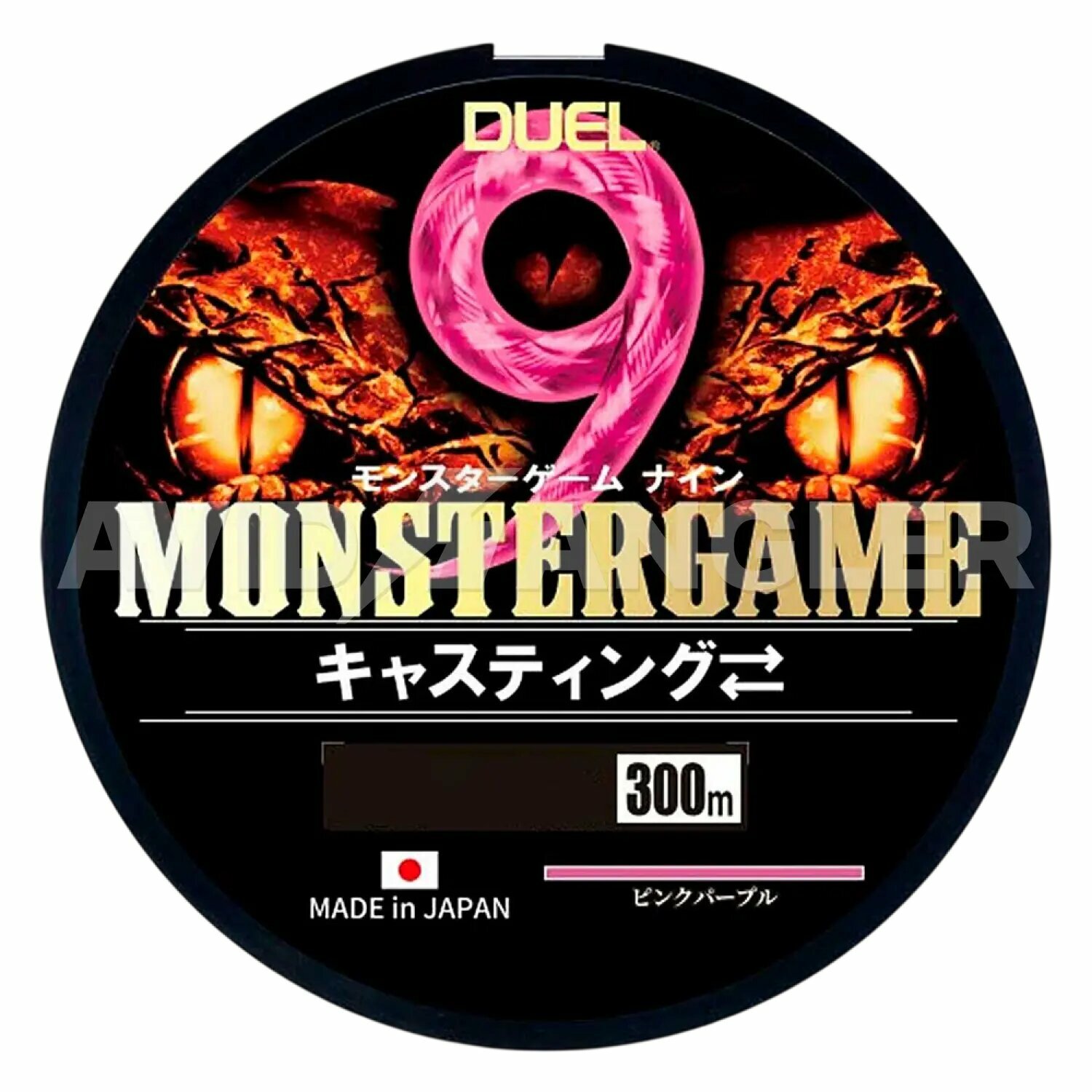 Шнур плетеный Duel Monster Game 9 Casting #3.0 300м 25кг 0.30мм (pink purple)