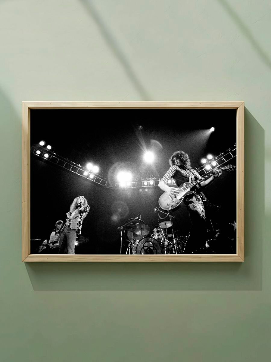 Постер, плакат на стену "Led Zeppelin Рок Группа" 42 см х 29,7 см (А3)