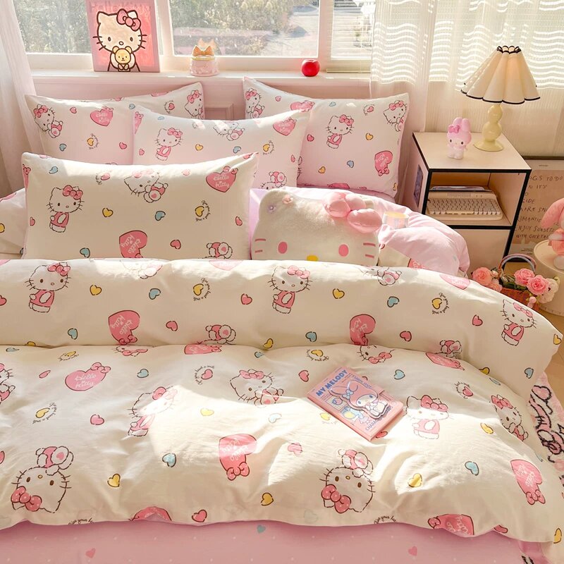 Пододеяльник Cinnamon Dog из чистого хлопка, 100% хлопок, с мультяшным рисунком, детский, 150x200, студенческий,