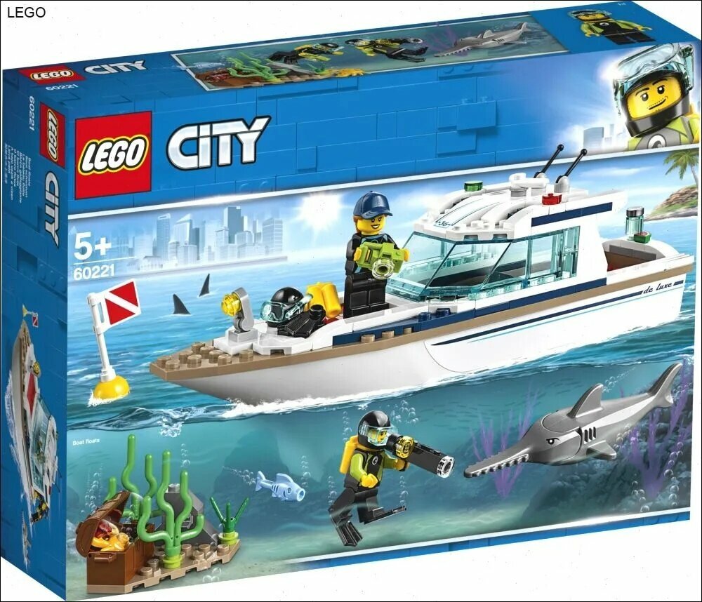 Конструктор City "Яхта для дайвинга", 60221