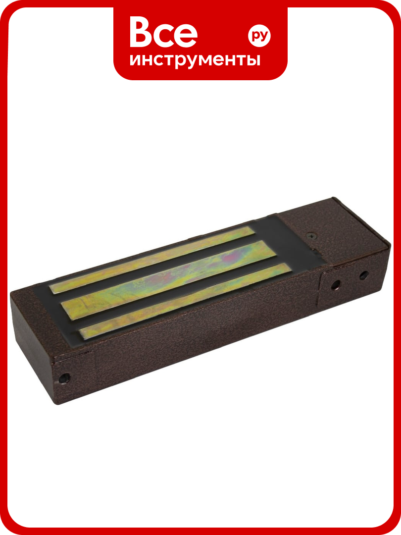 Электромагнитный, ACCORDTEC, замок без электроники ACCORDTEC 500 кг, 12V DC, 0.55 A, 270x75x45 ML-194K (б/э)