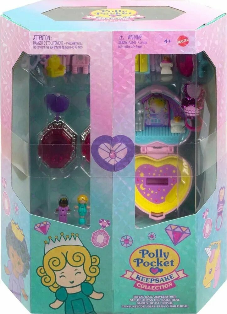 Polly Pocket, Кукольный домик с миниатюрными куклами, игрушечными велосипедами и аксессуарами для мебели