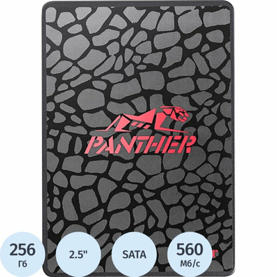 SSD накопитель Apacer Panther AS350 256GB 2.5, SATA(AP256GAS350-1), 1635823
