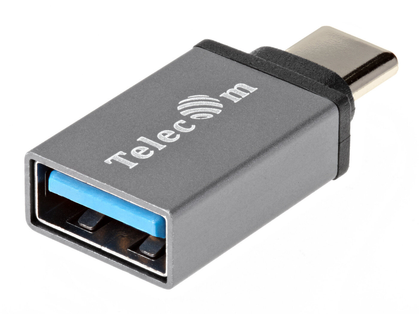 Переходник TYPE C USB 3.0 папа/ мамаTELECOM тайп си юсб адаптер OTG корпус металл (TA431M)