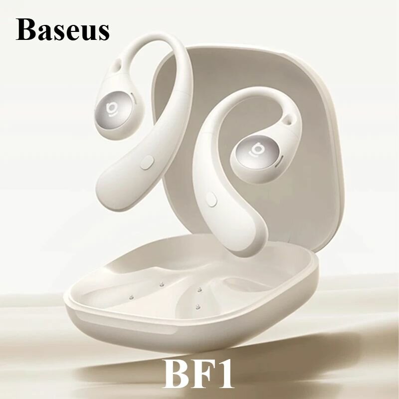 Baseus BF1 Наушники с открытыми ушами Беспроводные Bluetooth 6.0 с шумоподавлением Наушники LDAC IPX7 Водонепроницаемые