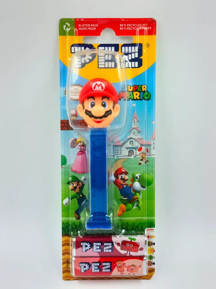 Конфеты с игрушкой + 2 сменных насадки, PEZ, 17 грамм (Австрия)