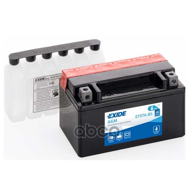 Аккумулятор Bike Maintenance Free 12V 6Ah 150x90x95 EXIDE арт. ETX7ABS