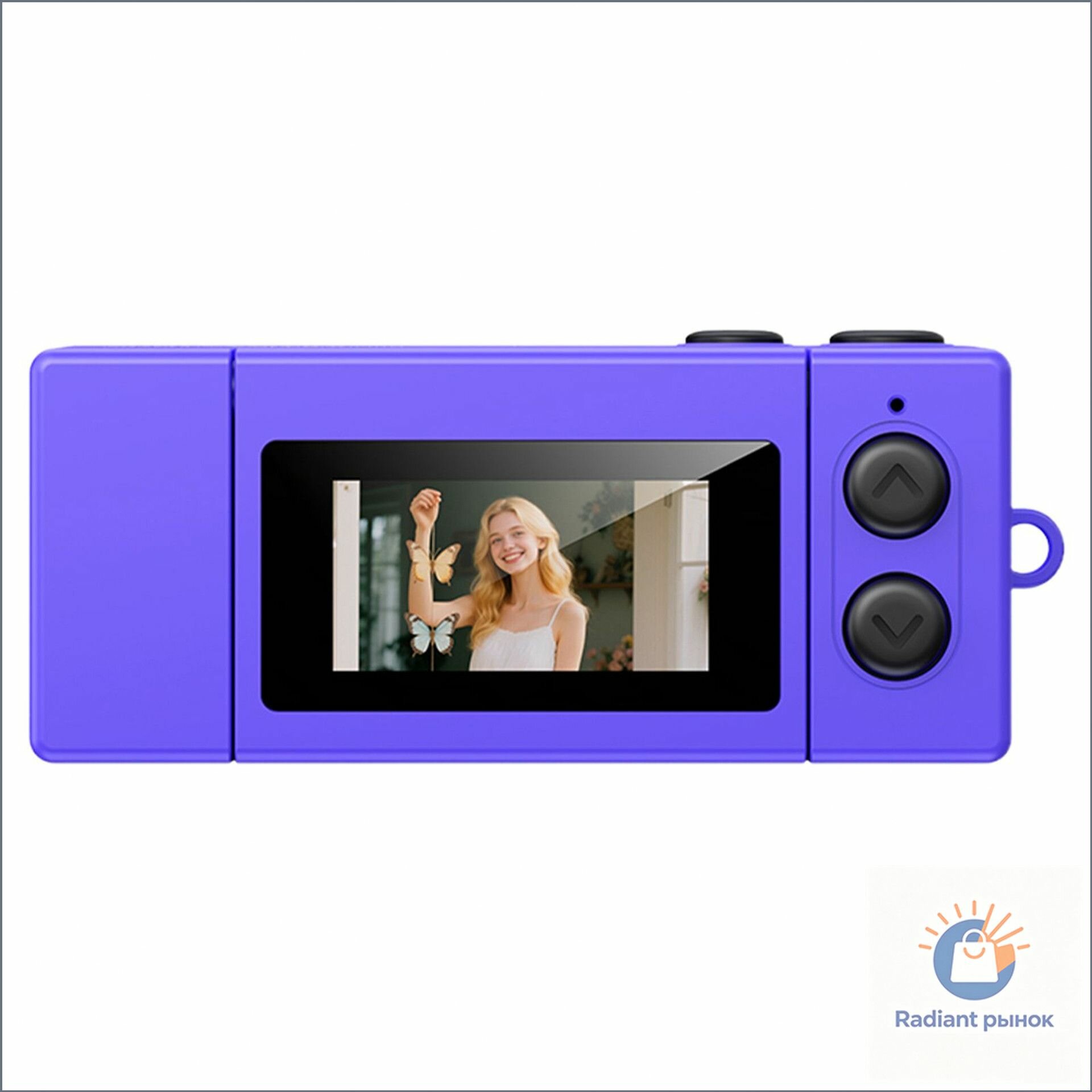 Мини-камера-брелок LK-030 с поворотным экраном, 720P, 0,96 дюйма, USB-C