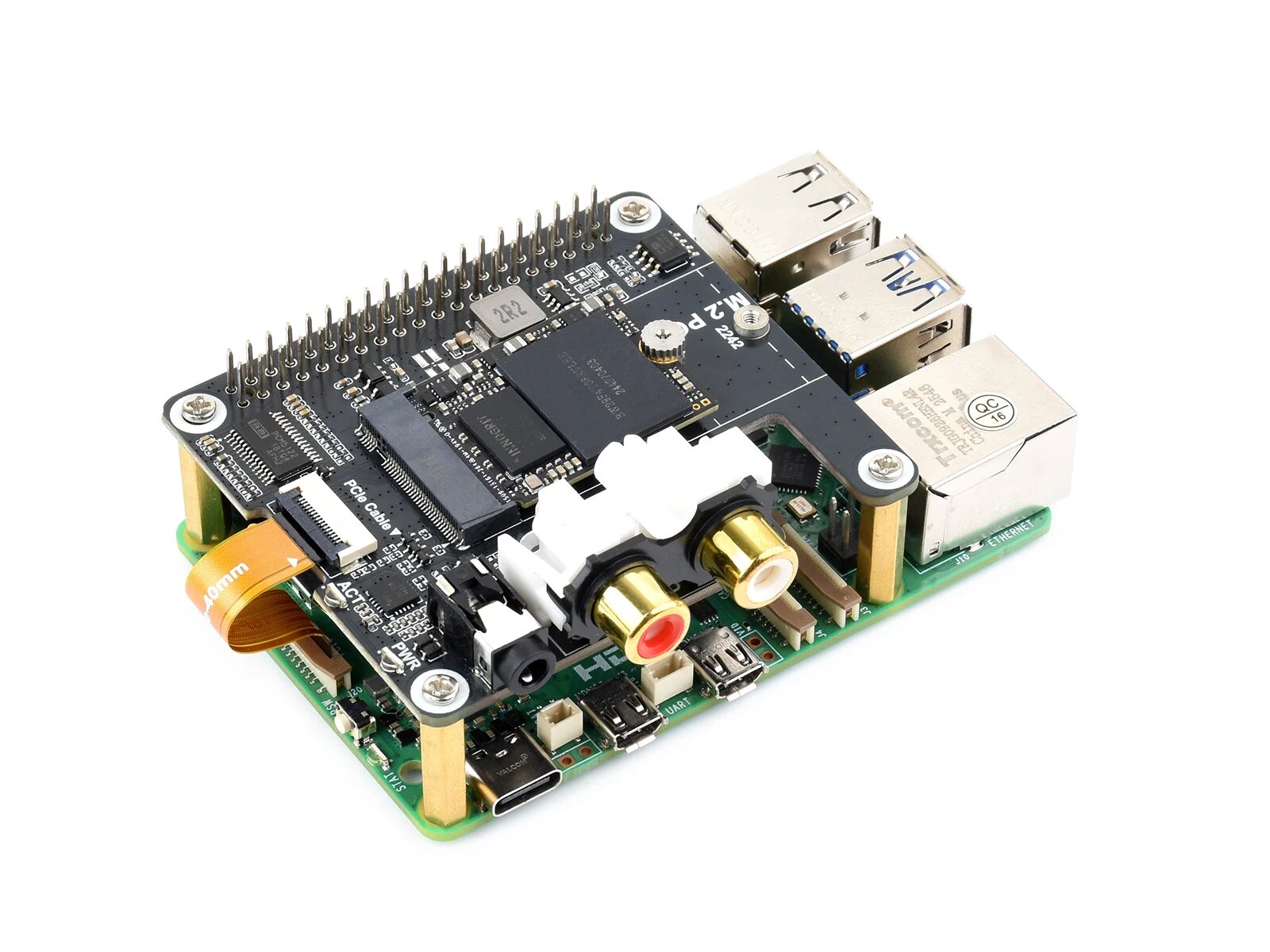 Waveshare M.2 PCM5122 AUDIO HAT — фото 1