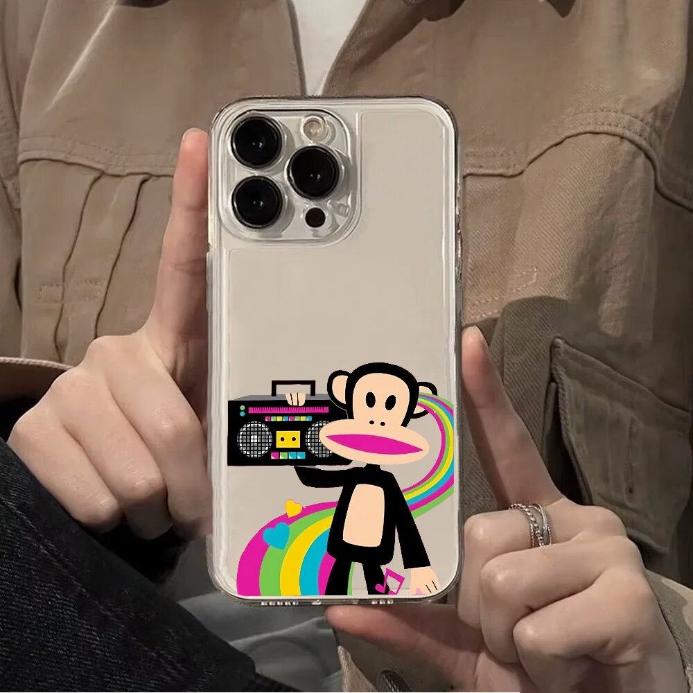Модный чехол P-Paul F-Frank FUNDA для iPhone 12 11 13 14 15 16 17 MINI Max Pro 1, iPhone 14 Pro