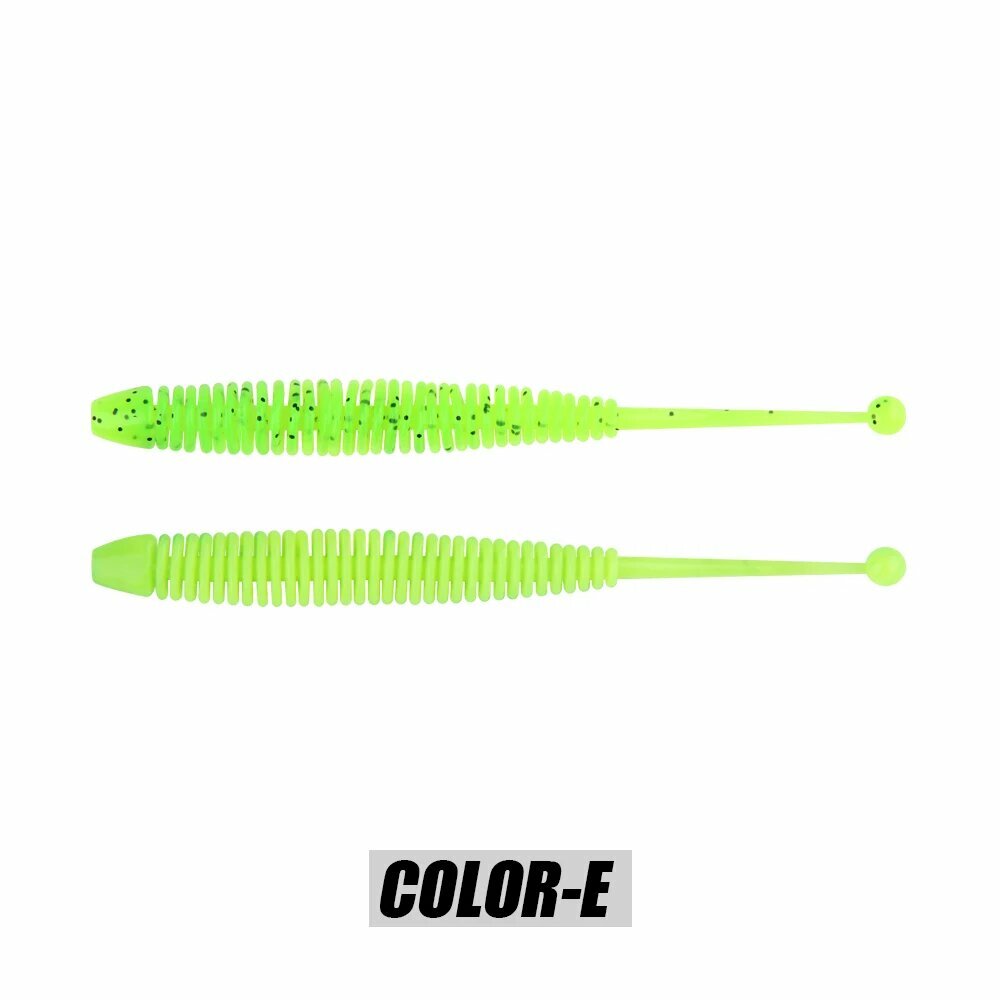 Spinpoler Искусственная Приманка Земляной червь Зеленый, 82mm, Color-E