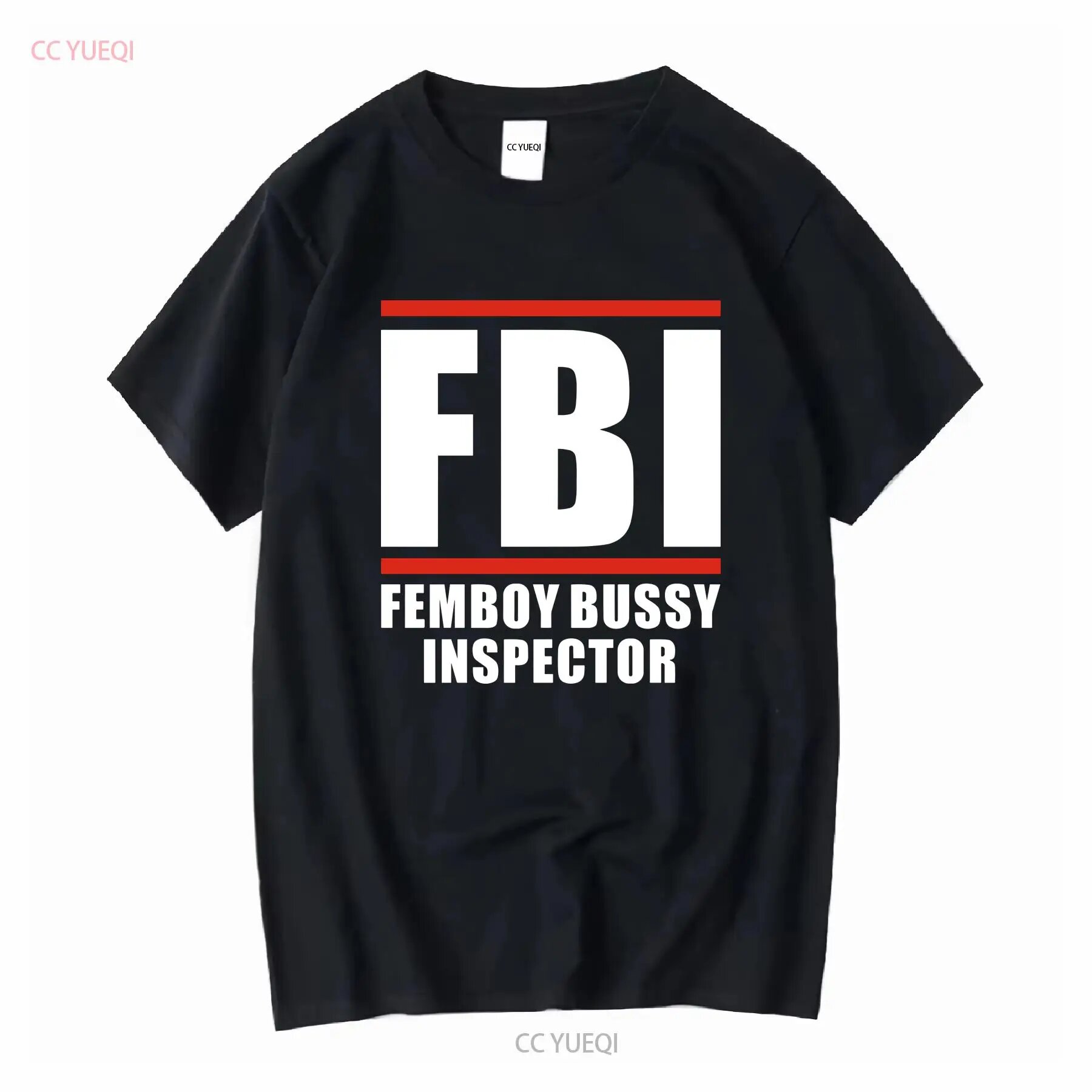 Футболка черная FBI Femboy Bussy Inspector