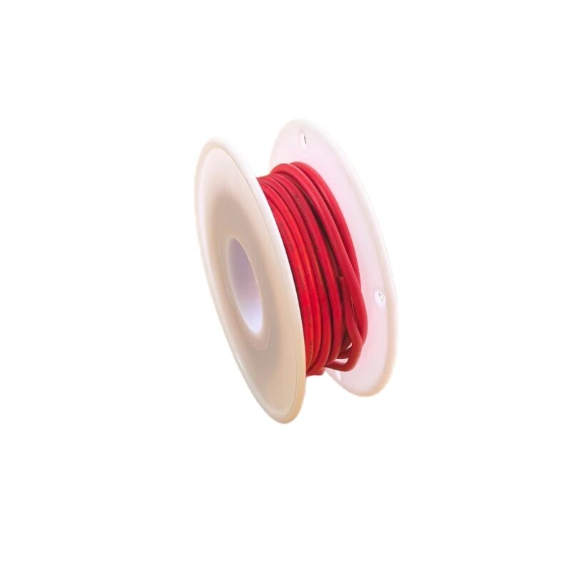 Силиконовый электрический провод 20AWG медный 3/5 метра Красный, Red, 5m