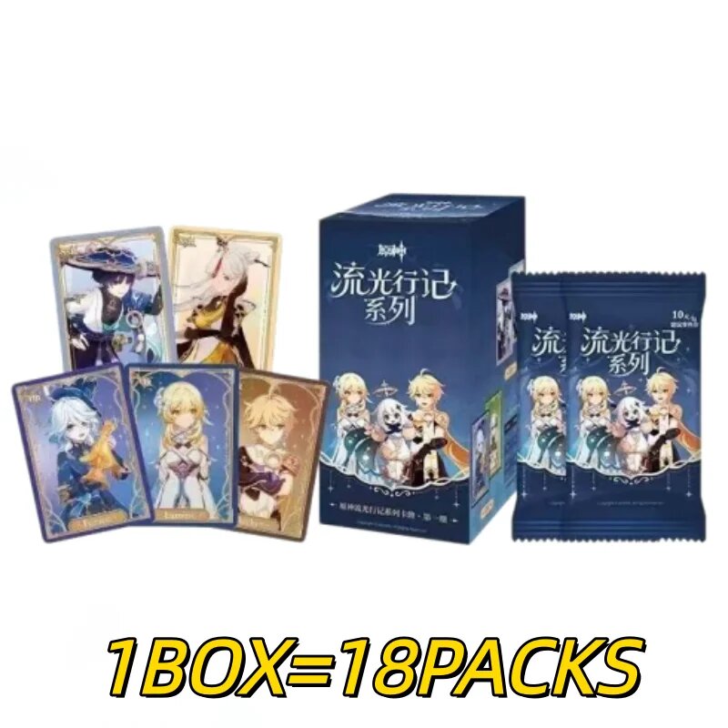 Коллекционные карточки Genshin Impact Liuguang Travel Log, 1box