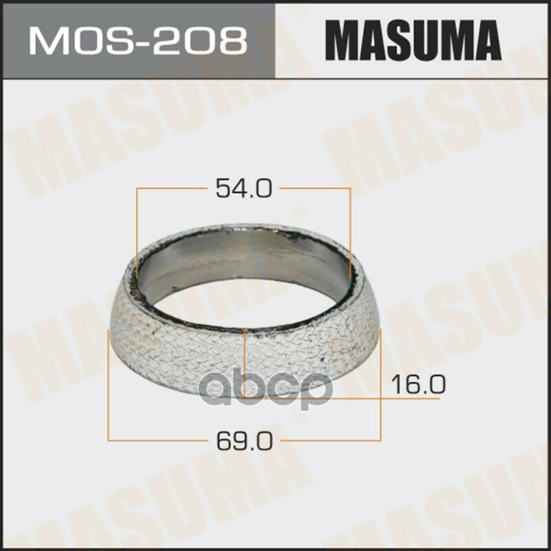 Кольцо глушителя MASUMA 54 x 69 x 16 mm Masuma арт. MOS208