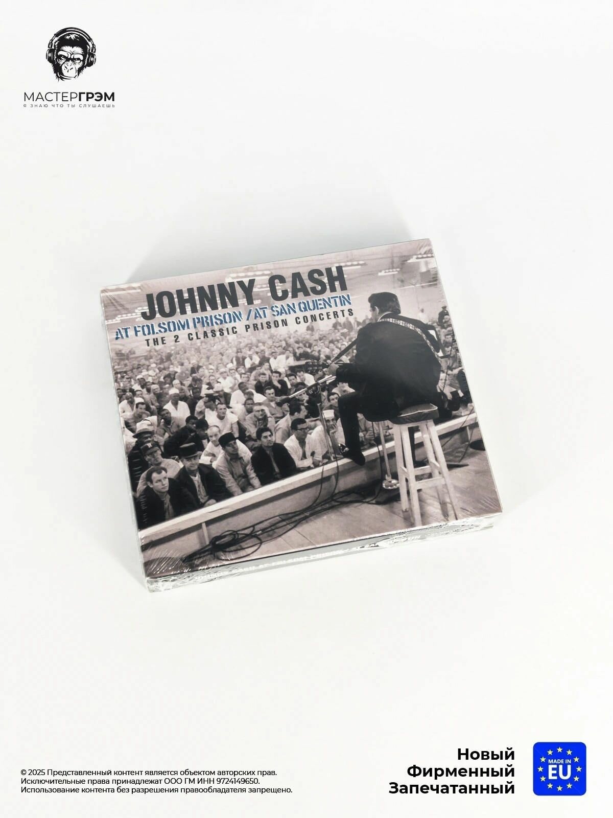 CD диск Johnny Cash - At San Quentin/ At Folsom Prison (2CD) 2008, Jewel case